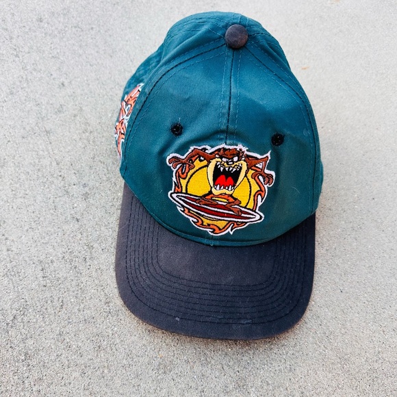 Vintage | Accessories | Vintage Taz Hat Snapback 9s Looney Tunes Dad ...